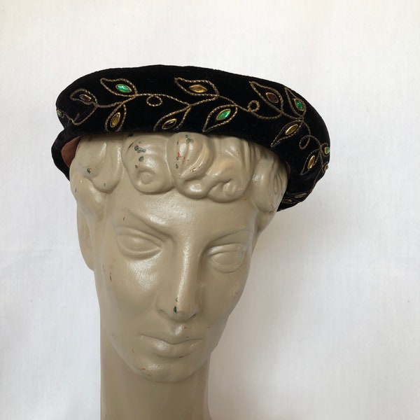 Black Velvet Beret - Etsy