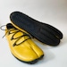 Handmade Yellow Italian Leather Tabi Boots, Split Toe Jikatabi Loafers ...