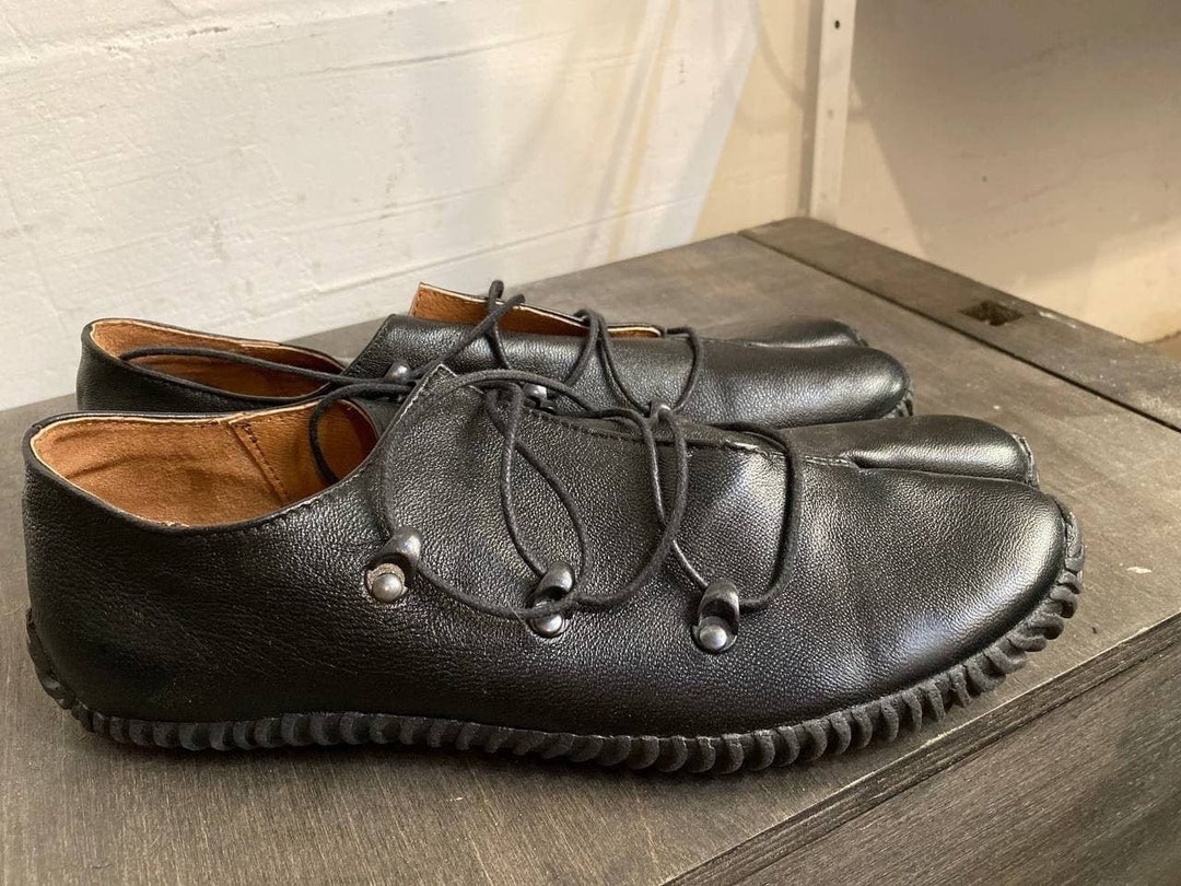 Split Toe Flat Shoes, Leather Split Toe Flat Shoes, Sneakers Boots ...