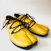 Handmade Yellow Italian Leather Tabi Boots, Split Toe Jikatabi Loafers ...