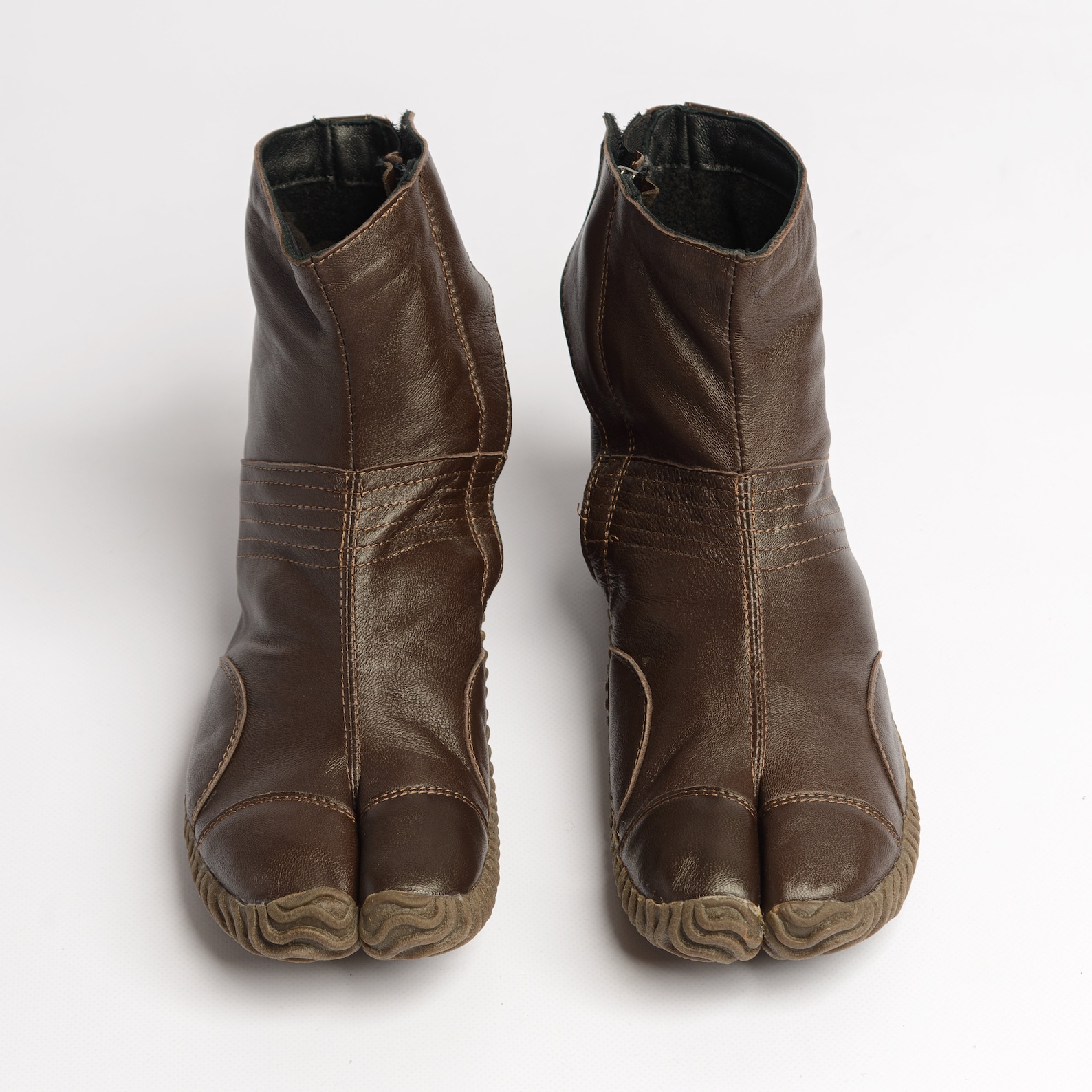 Japanese Men’s Tabi Boots Tabi Socks Leather Tabi Ankle Boots Handmade ...