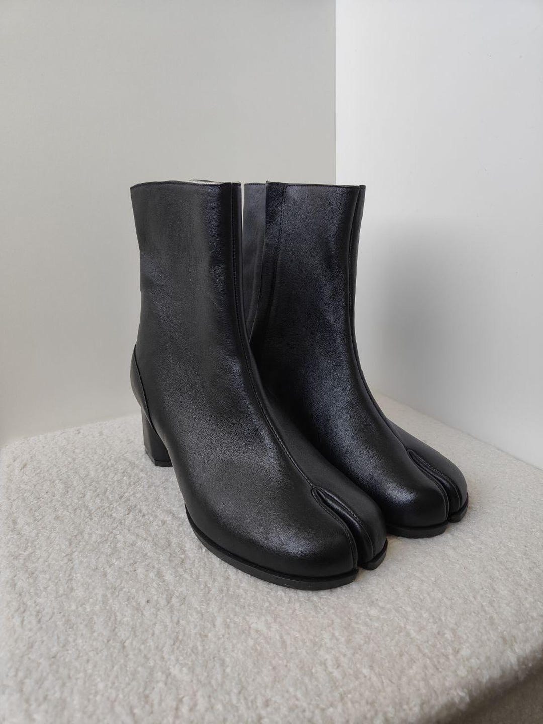 Women Boots With Heels Black Boots With Heels Jikatabi Tabi Shoes Tabi ...