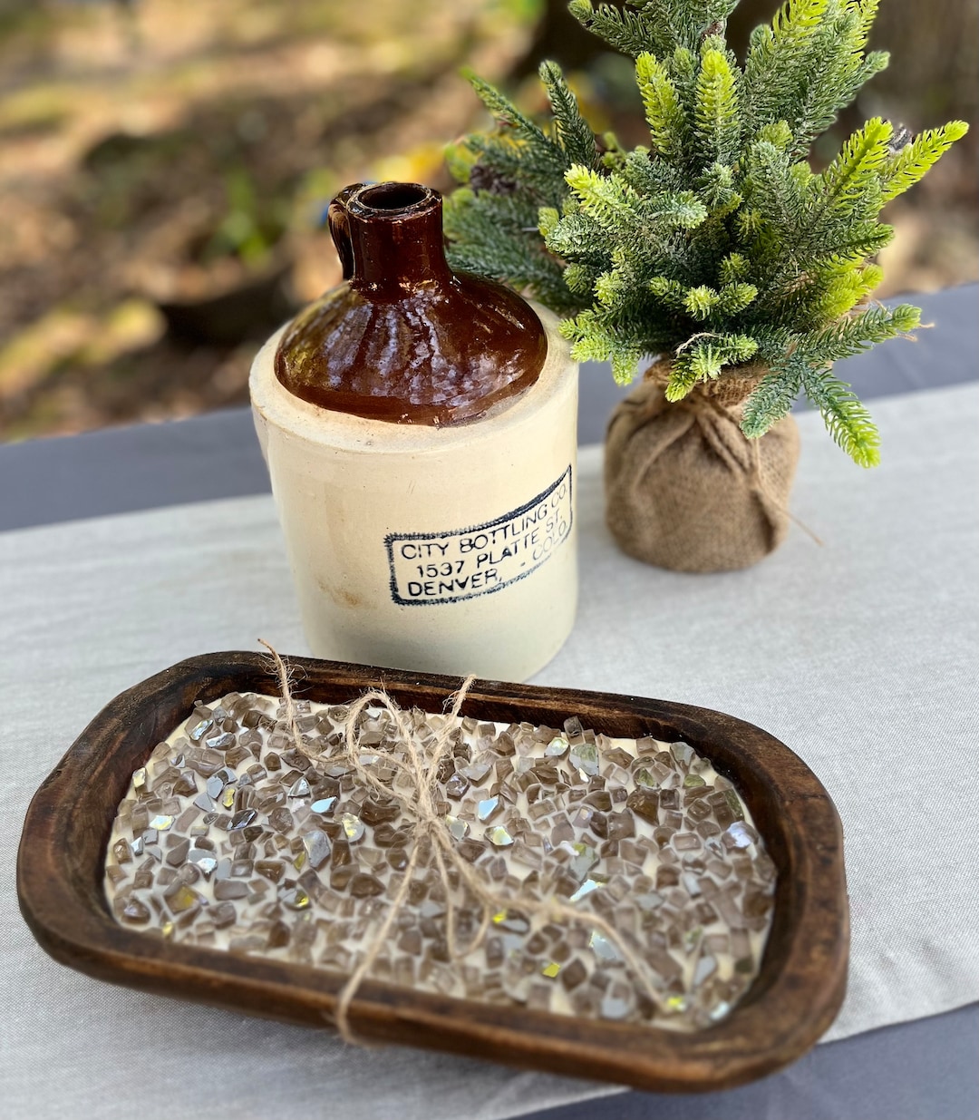 New Scents! Fire Pit Glass Wooden Dough Bowl Scented Candle - Etsy