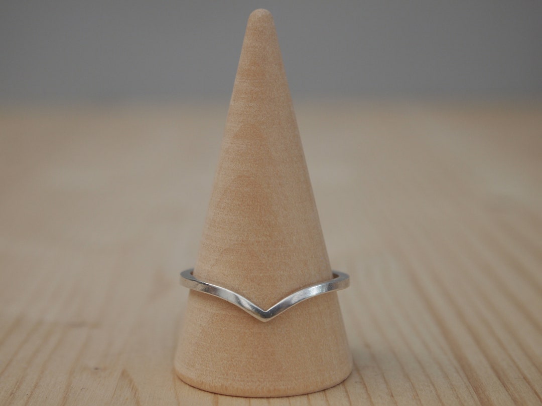Sterling Silver Handmade Minimalist Stacking Wishbone Ring. - Etsy