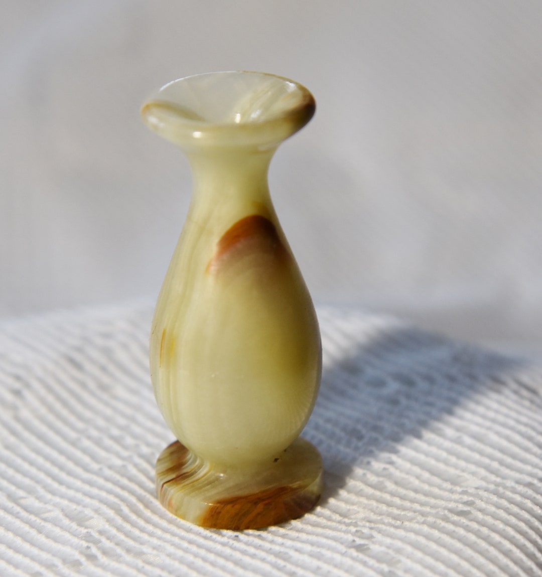 Miniature Onyx Vase 2.75" Tall Pakistan Vintage F3-016 - Etsy