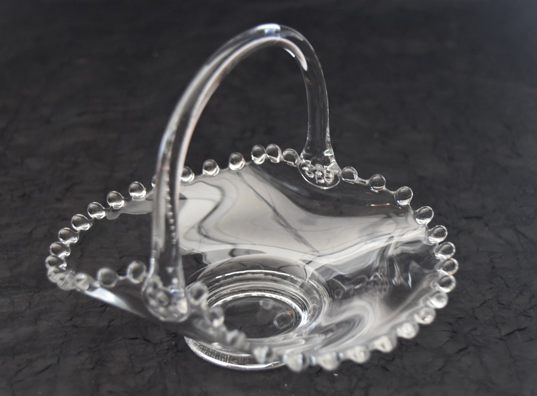 Candlewick Glass Basket Vintage Approximately 6.5 Length - Etsy