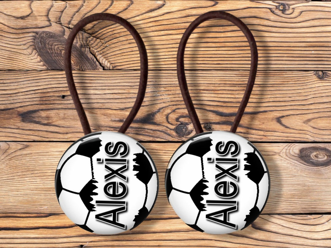 Soccer Hair Tie Set Ponytail Holder Sports Clip Toddler Hair Band - Etsy