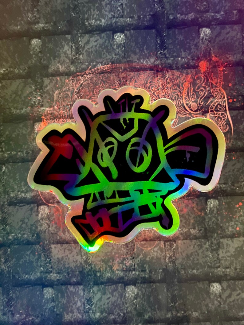 Jinx Logo Holographic Arcane League of Legends Monkey | Etsy UK