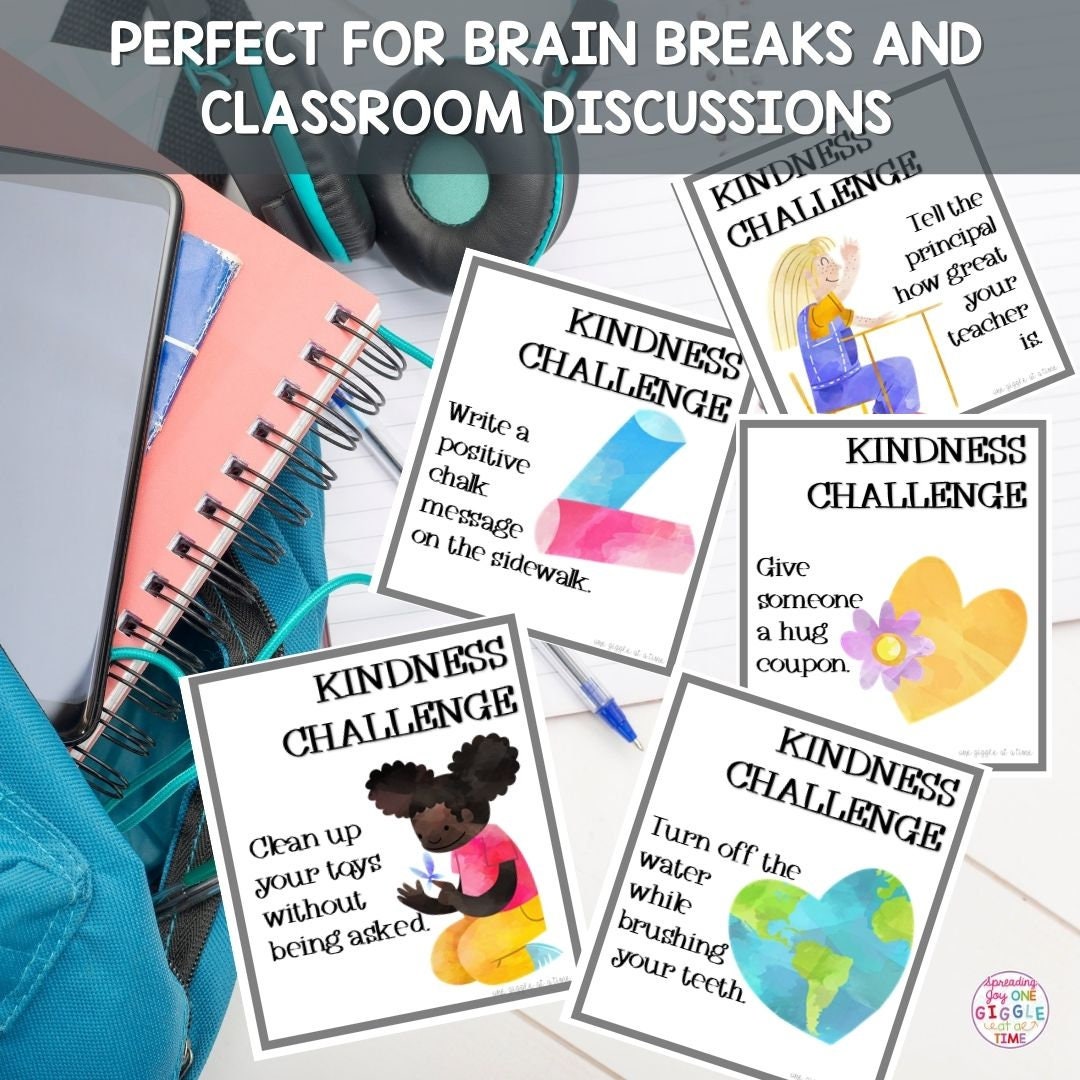 Lunch Box Notes for Kids | Kindness Cards for Kids |acts of Kindness ...