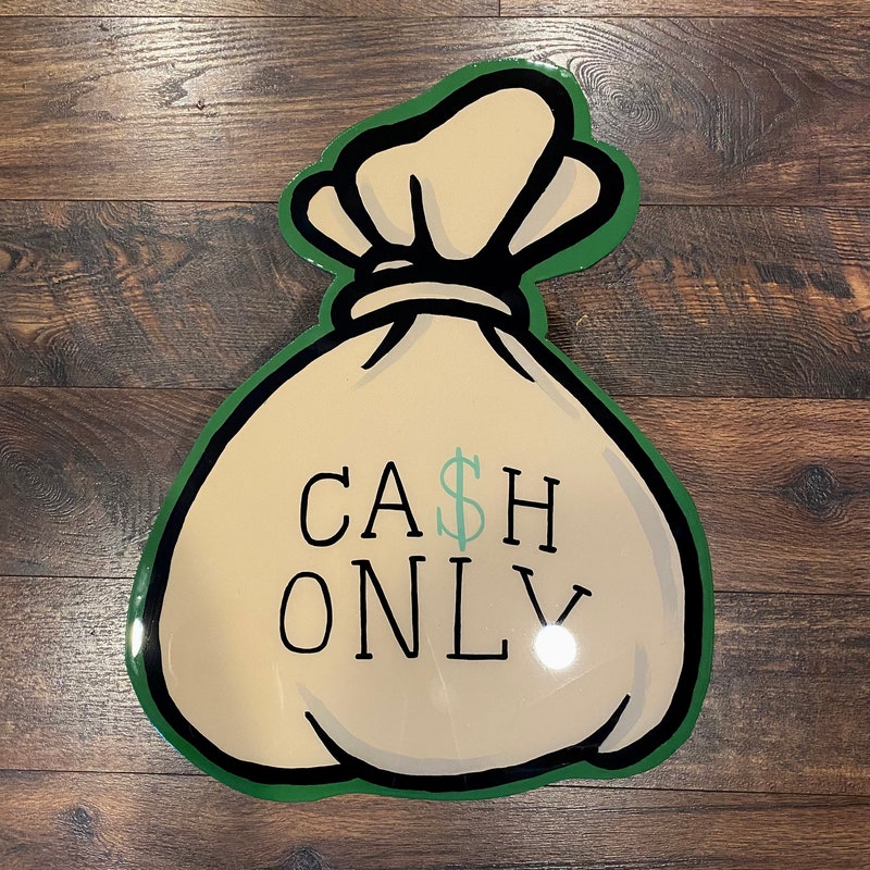 Cash Only Sign - Etsy