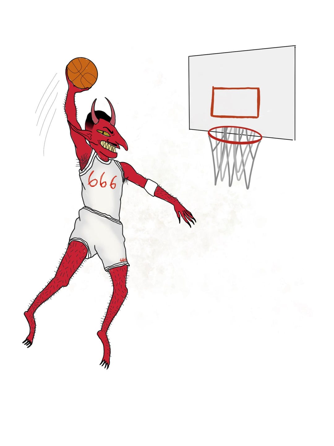 The Devil Plays Point Guard Digital Art Download Print Basketball Funny ...