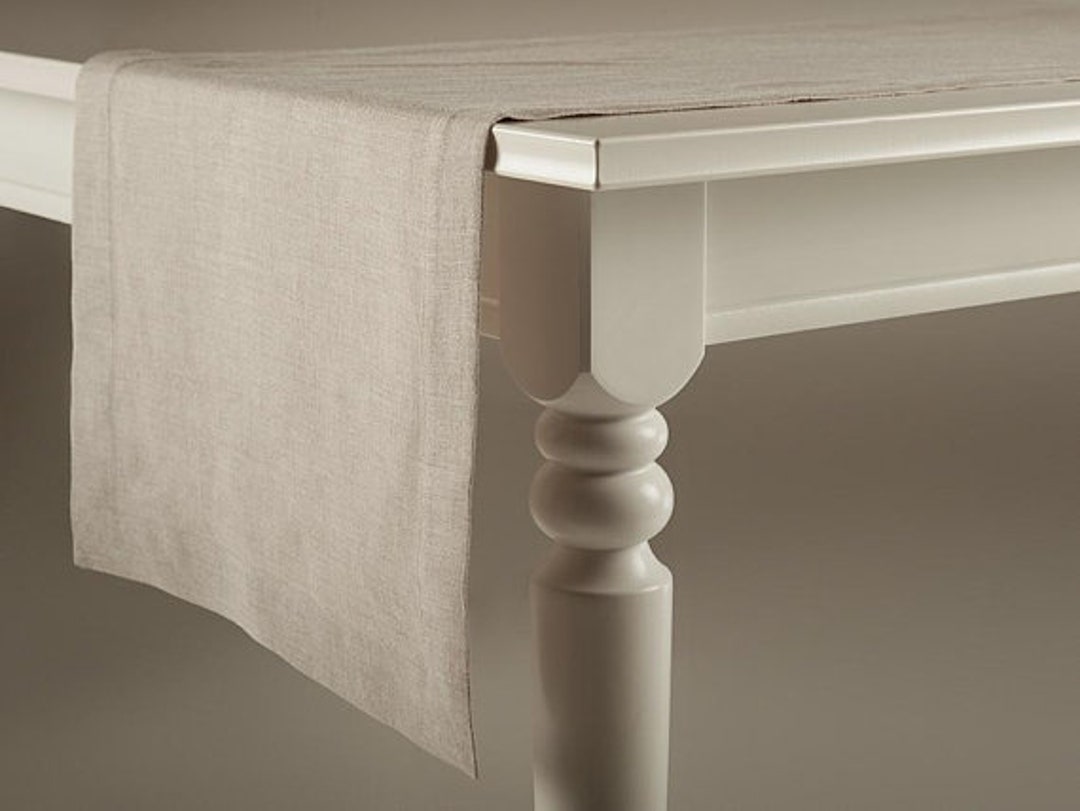 Custom Natural Linen Table Runners - Etsy New Zealand