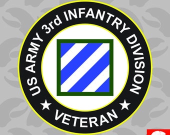 US Army 3rd Infantry Division Patch Vector Files dxf eps svg | Etsy