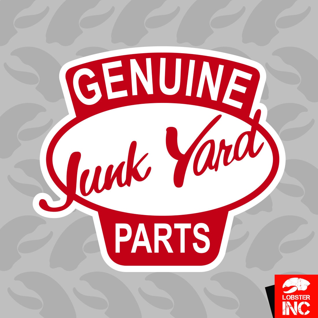 Paper Genuine Junk Yard Parts vinyl decal car bumper sticker Paper ...