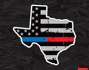 Texas Thin Blue Line Decal - Etsy