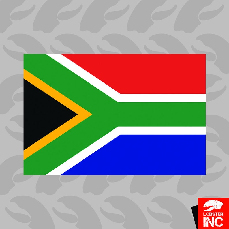 South African Flag Sticker Self Adhesive Vinyl south africa | Etsy
