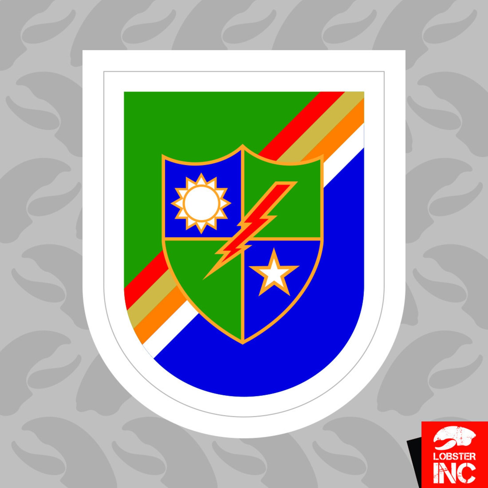 US Army 75th Ranger Regiment Beret Flash Sticker Self Adhesive | Etsy