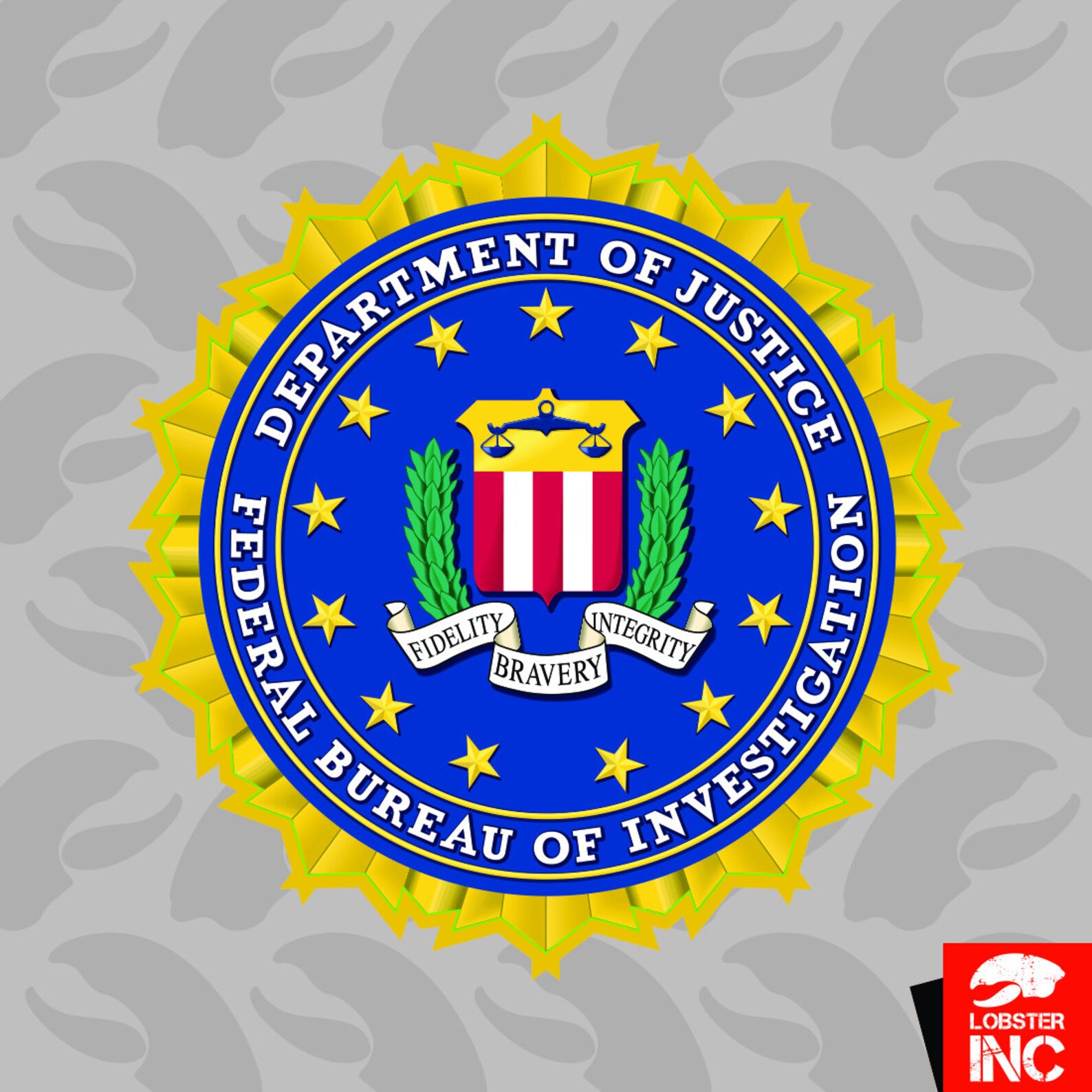 Department of Justice FBI Sticker Self Adhesive Vinyl Federal | Etsy