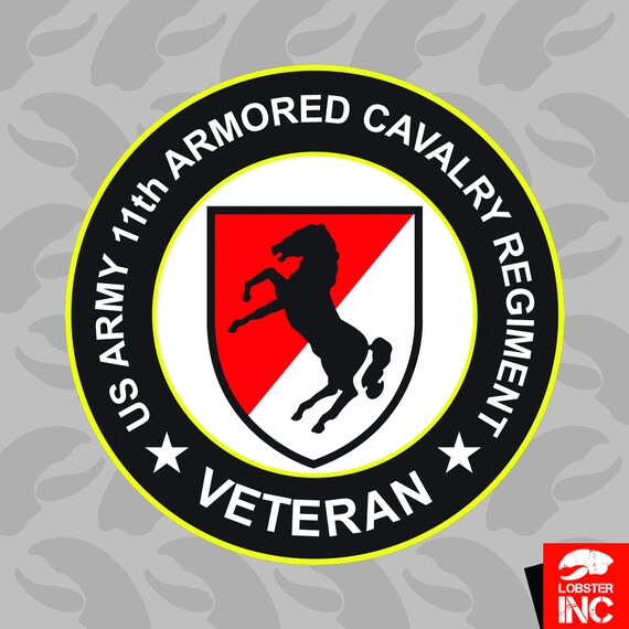 US Army 11th Armored Cavalry Regiment Veteran Sticker Self - Etsy
