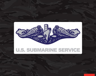 Submarine Dolphins Sticker - Etsy