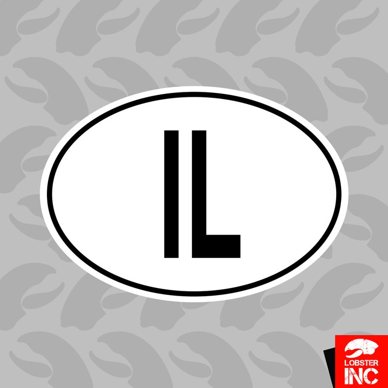 IL Israel Country Code Oval Sticker Self Adhesive Vinyl Etsy il-israel-country-code-oval-sticker-self-adhesive-vinyl-etsy