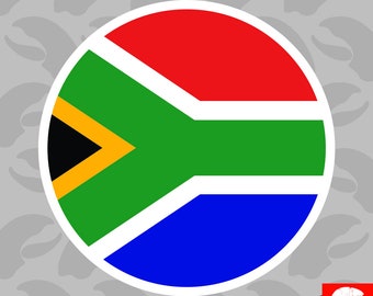 South Africa Flag Sticker | Etsy