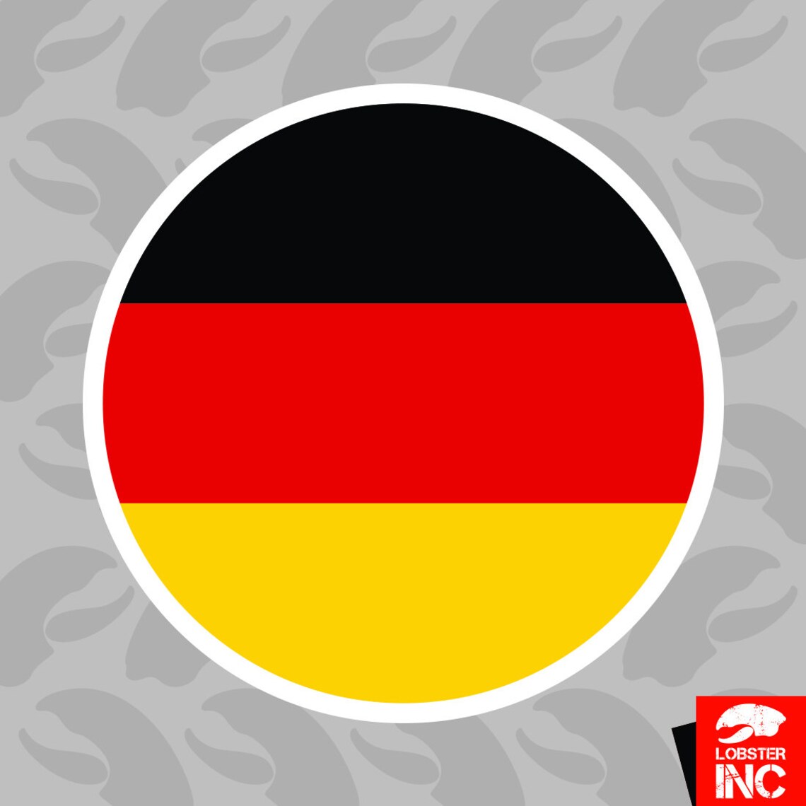 Round German Flag Sticker Self Adhesive Vinyl Germany circle | Etsy
