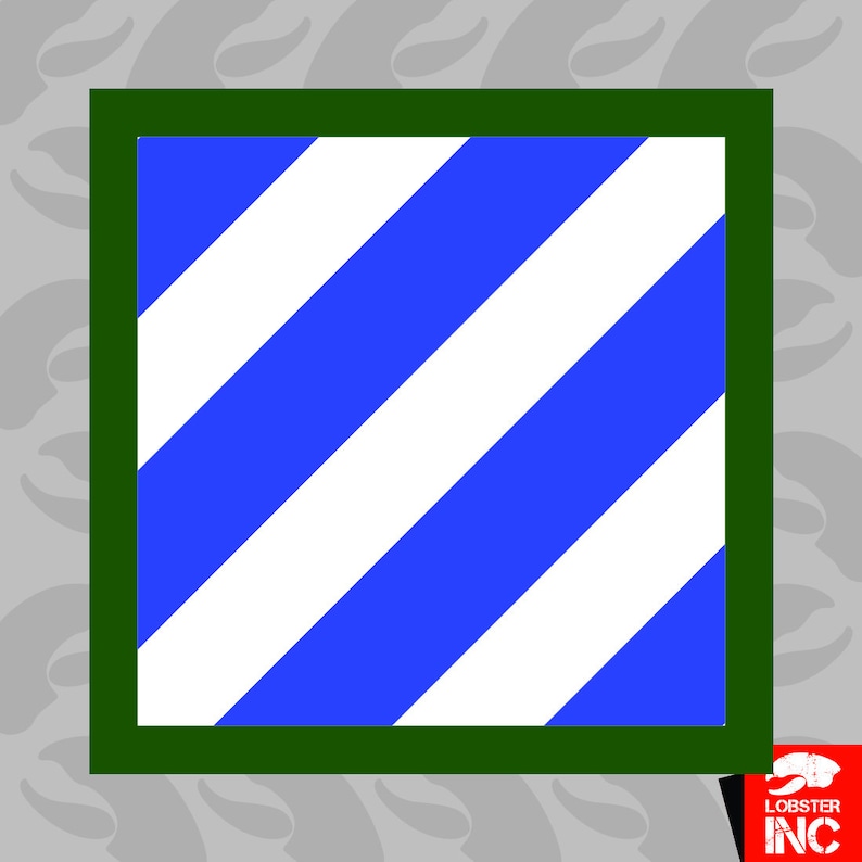 US Army 3rd Infantry Division Patch Sticker Self Adhesive | Etsy