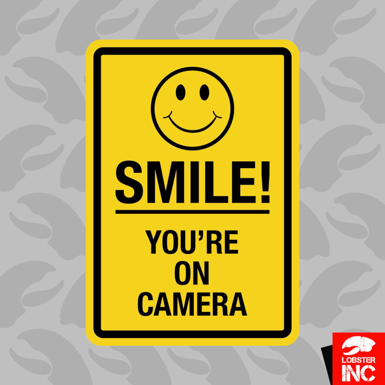 Smile Youre On Camera Sticker Self Adhesive Vinyl shop window | Etsy