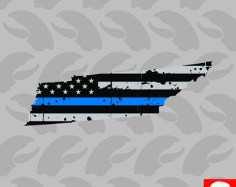 Blue Line Tennessee | Etsy