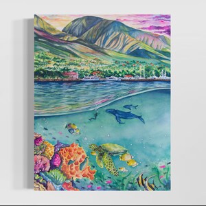 Lahaina Maui Painting | Lahaina Maui Artwork | Watercolor Painting ...