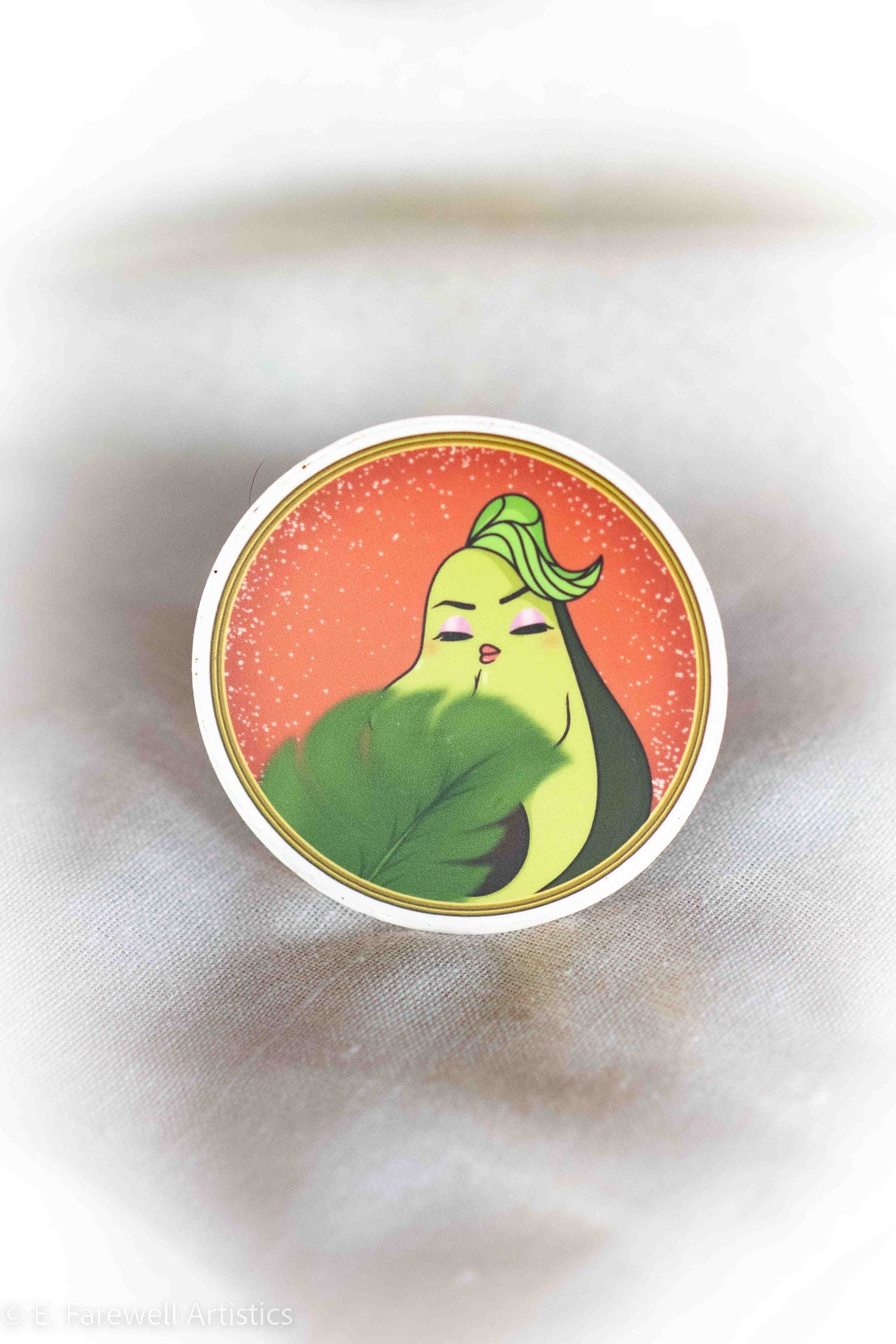 Burlesque Avocado Dancer Sticker Avocado Sticker Tropical Artwork ...