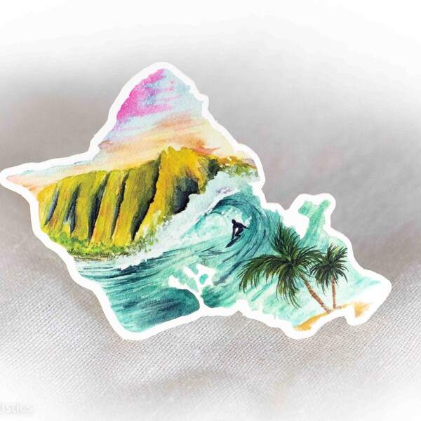 Oahu Sticker - Etsy