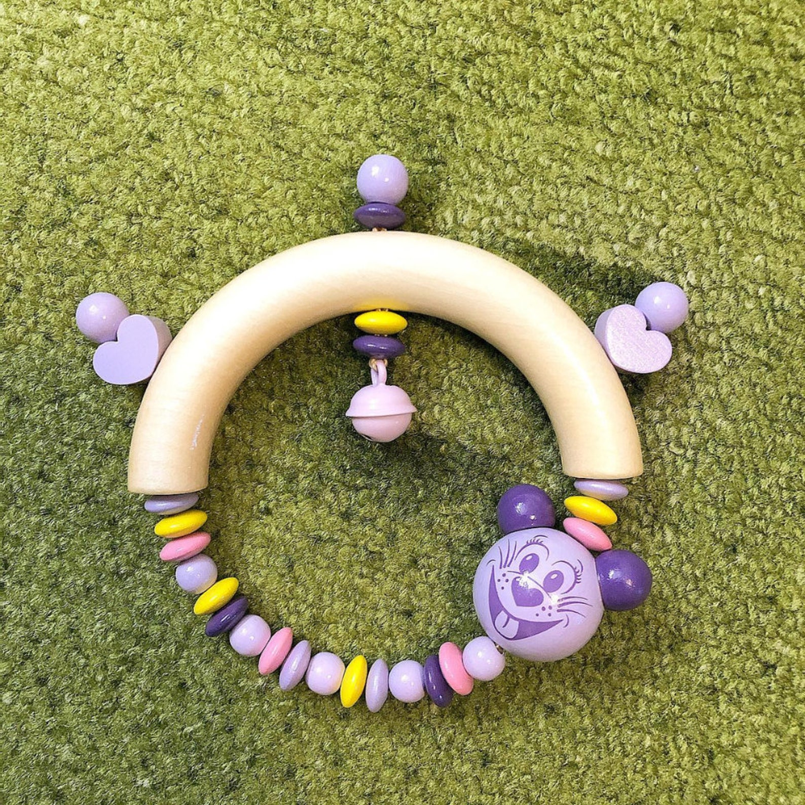 Personalized Pacifier Chain With Desired Name - With Grasping Toy in a ...