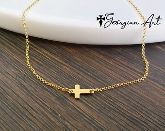 Baby Gold Cross Bracelet - Etsy