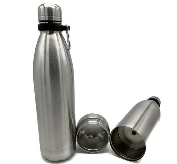 18oz Flask Stainless Steel Hidden Compartment Safe Water - Etsy