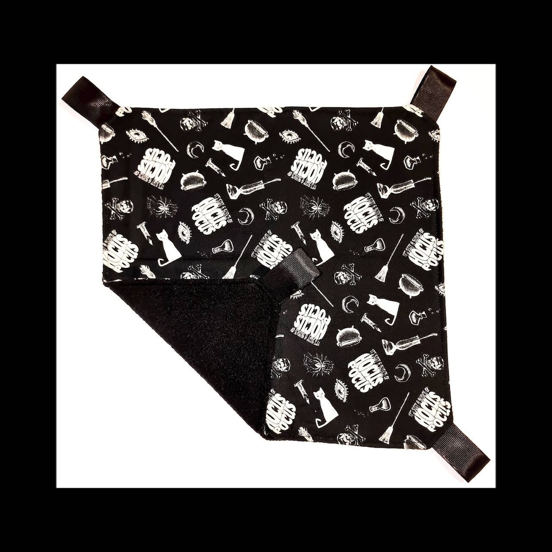 HOCUS POCUS HALLOWEEN Rat Hammock / Pet Hammock. Size L. in Black ...