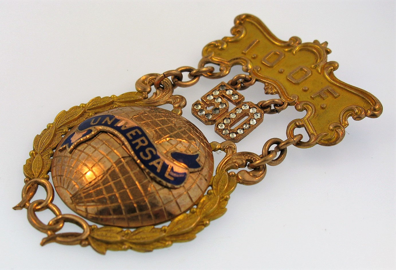 Antique 1800s International Order of Odd Fellows (IOOF) Solid Rose ...