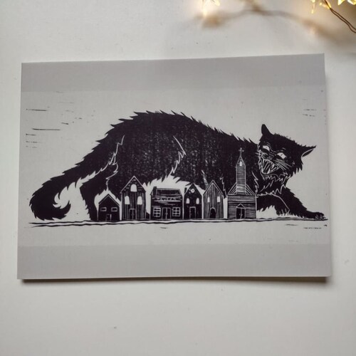 Holiday Yule Christmas Tree Black Cat Vinyl Sticker Cat - Etsy