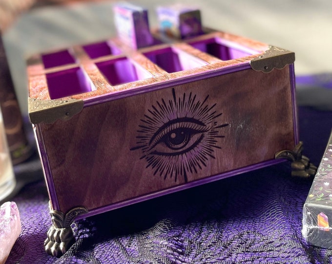 Tarot Deck Display Box - the Toracle Altar Box "the Third Eye" - Laser ...