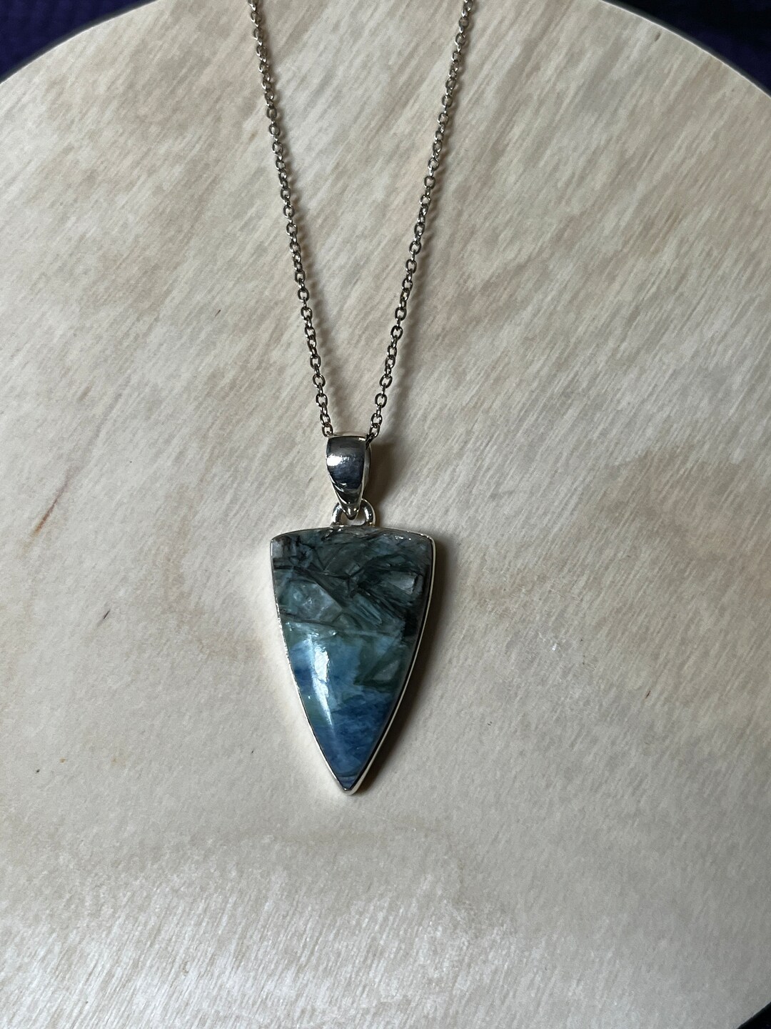 Mermaid Kyanite Sterling Silver Pendant Necklace - Etsy