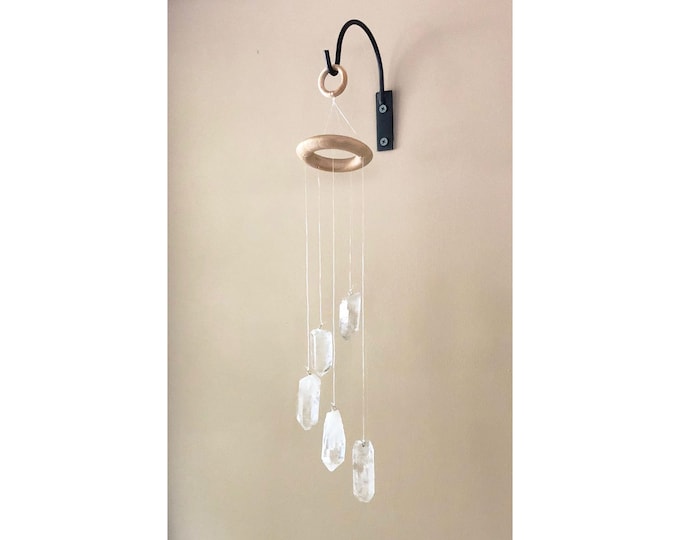 5 Piece Quartz Crystal Mobile Wind Chime - Etsy