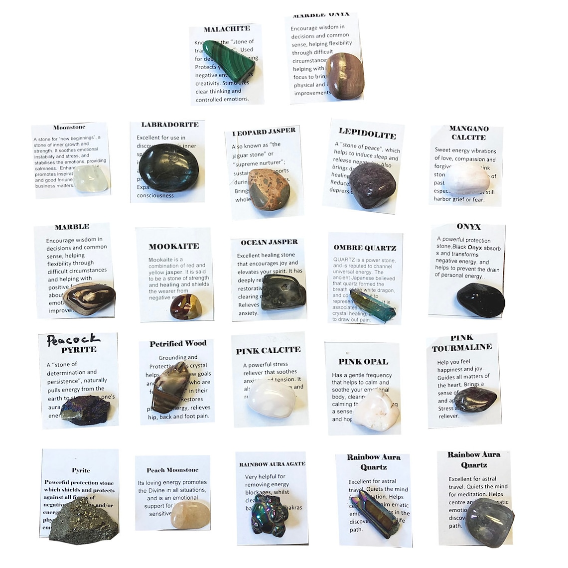 M-Z Choose From 130+ Crystals! Pick Your Own Crystal Set - Alphabetical ...