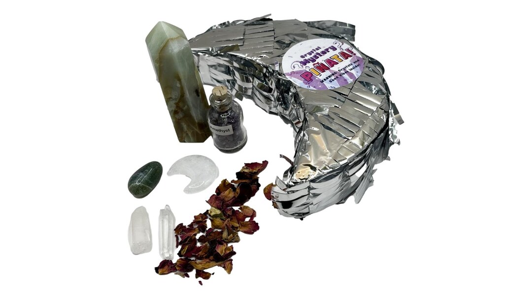 Surprise Crystals Moon Shaped Pinata With Mystery Magic Inside - Etsy
