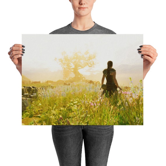 Dillion and the Tree 24x18 Hellblade Inspired Art Print | Etsy