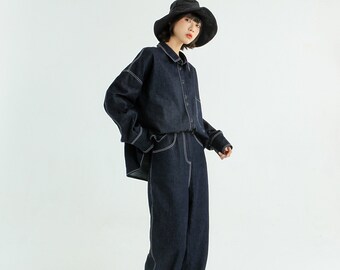 Denim Two Piece Set - Etsy