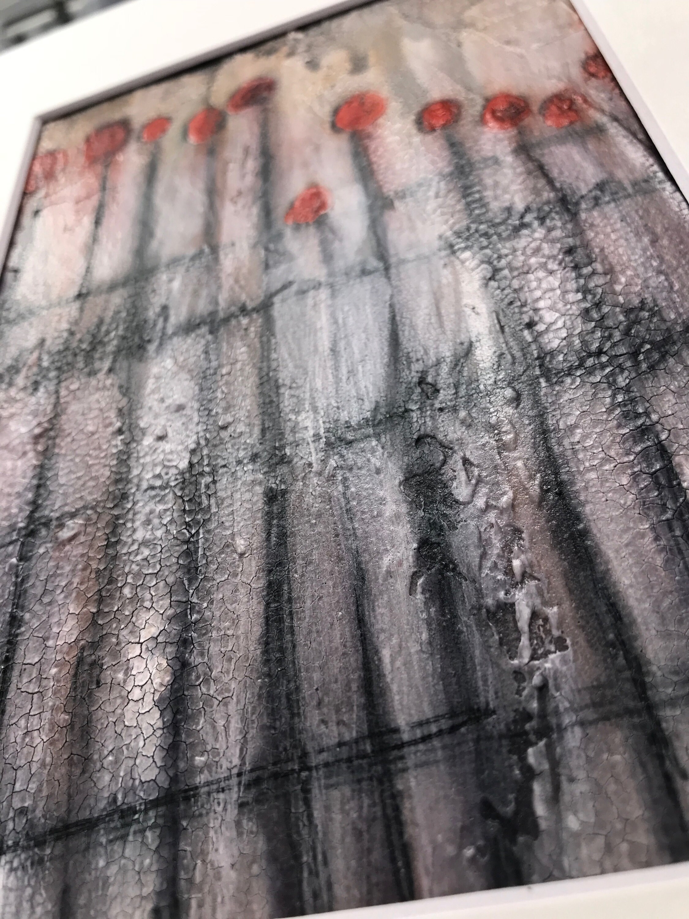 Abstract Acrylic Ink on Paper Texture Matted 8x10 - Etsy