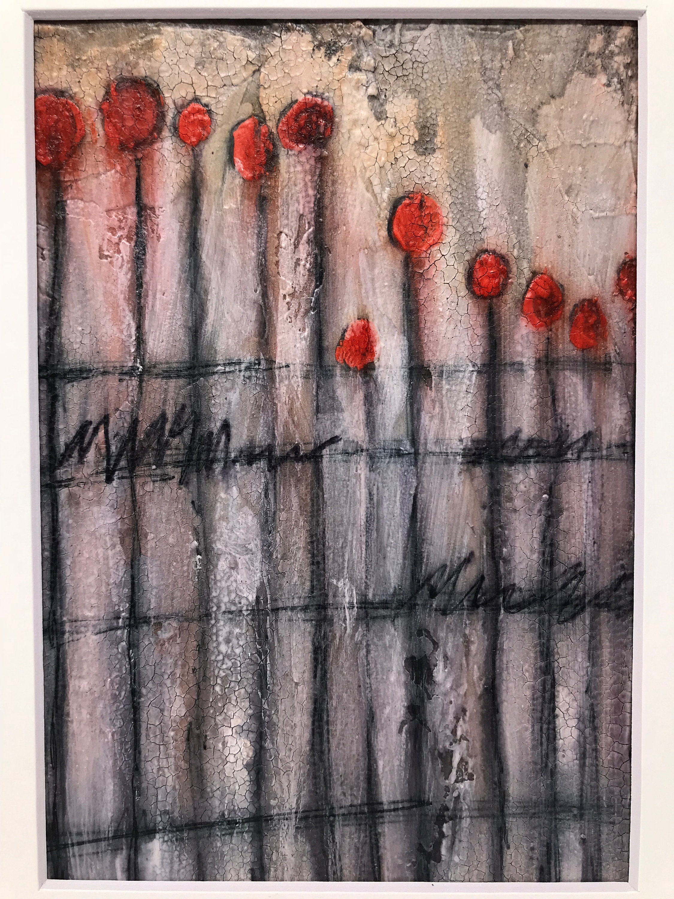 Abstract Acrylic Ink on Paper Texture Matted 8x10 - Etsy