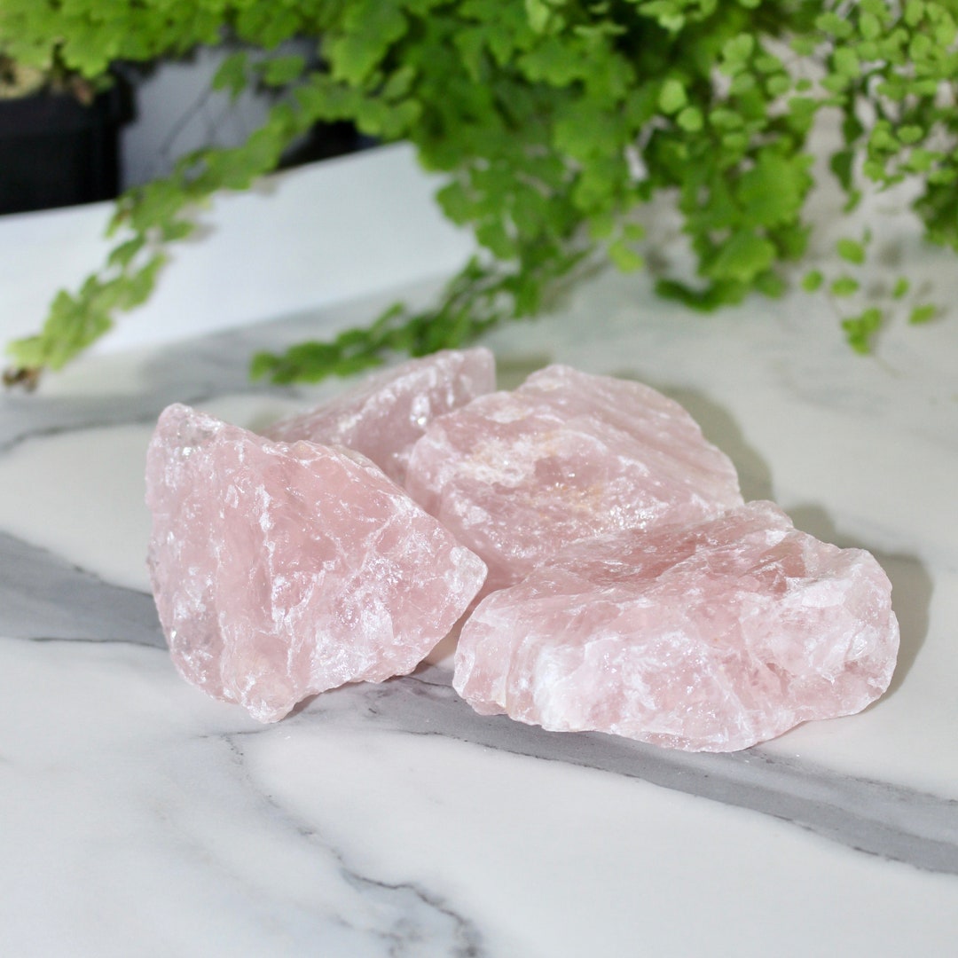 Natural Raw Rose Quartz Piece Natural Crystal, Raw Crystal, Raw Rose ...
