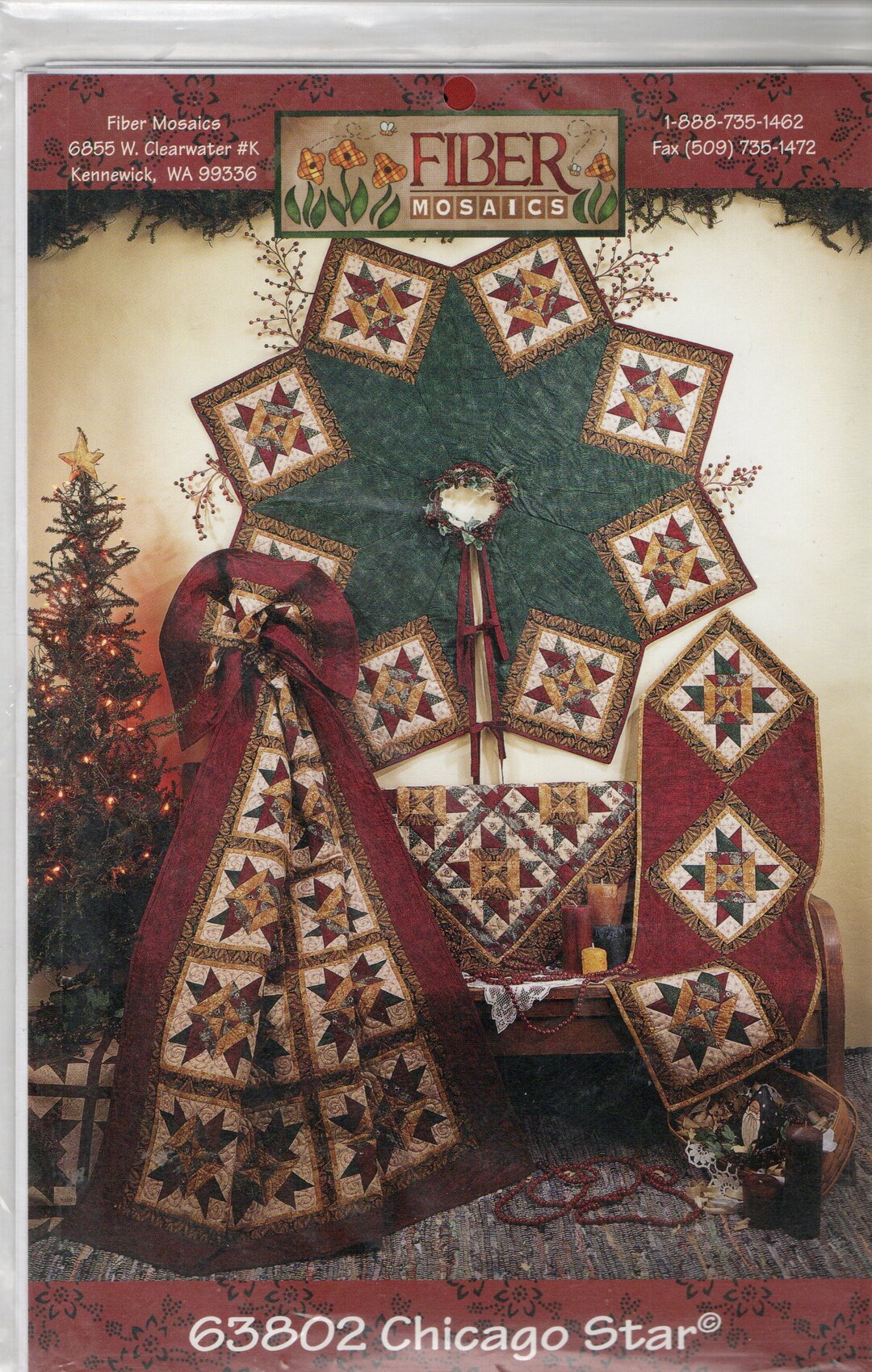 Fiber Mosaics Chicago Star Quilt Patterns 63802 - Etsy